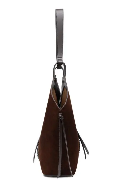 JELAVU Sedona Suede Tote Bag - Chocolate