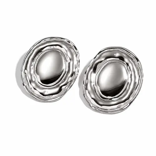 ALAIS BRANCHE Gia Circle Earrings - Silver