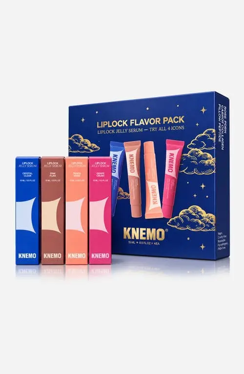KNEMO Liplock Flavor Pack 4-piece Jelly Serum Set