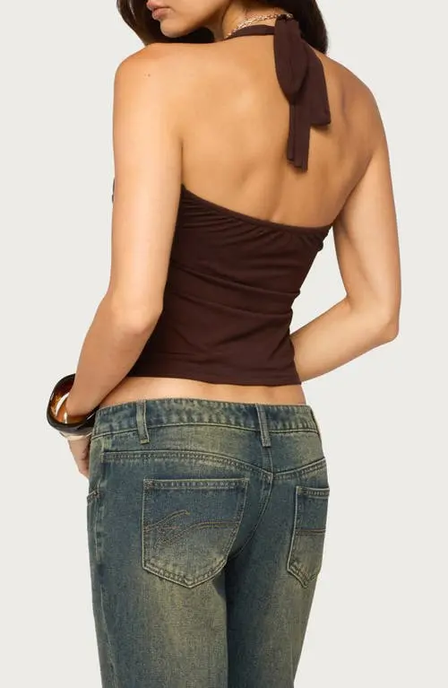 EDIKTED Raci Grommet Halter Top