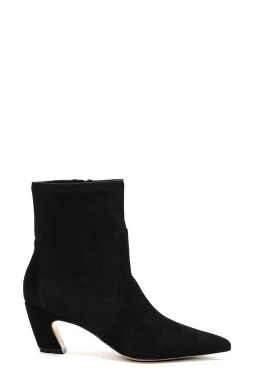 KENNETH COLE Odelle Leather Bootie - Black Suede