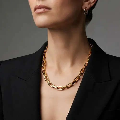 ALAIS BRANCHE Emily Thick Links Chain Necklace