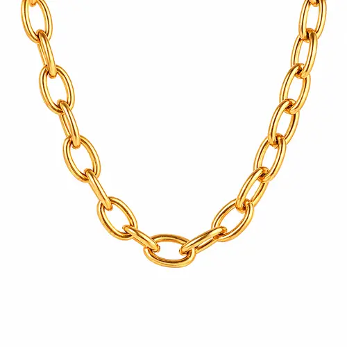 ALAIS BRANCHE Calina Chunky Links Necklace - Gold