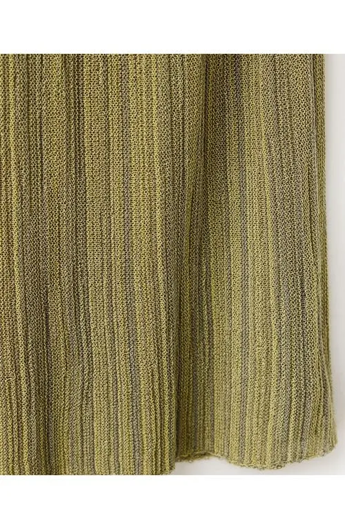 Mango Pleated Knit Maxi Skirt