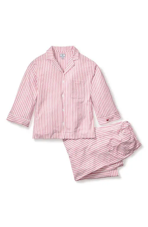 PETITE PLUME Pima Cotton Short Sleeve Pajamas - Red