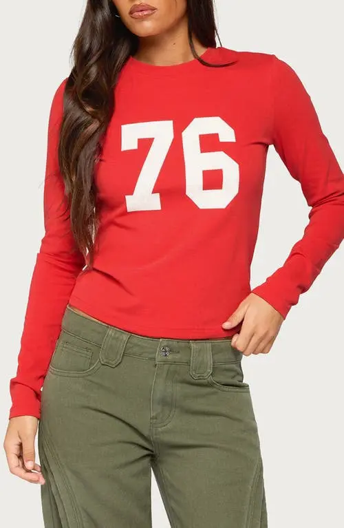 EDIKTED 76 Stretch Cotton Graphic T-shirt