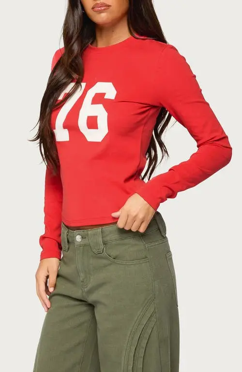 EDIKTED 76 Stretch Cotton Graphic T-shirt