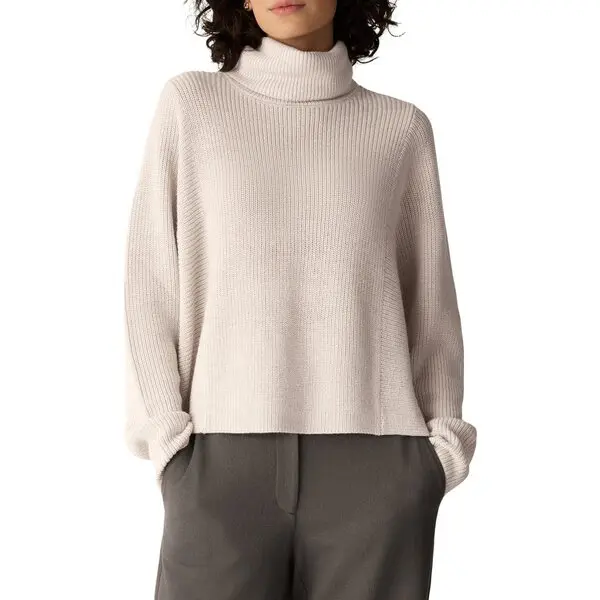 Eileen Fisher Merino Wool Turtleneck Sweater