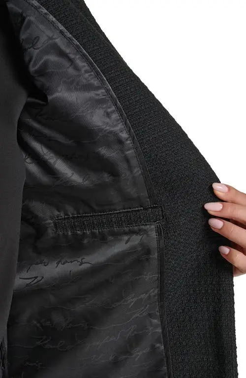 Karl Lagerfeld Paris Single Breasted Long Coat