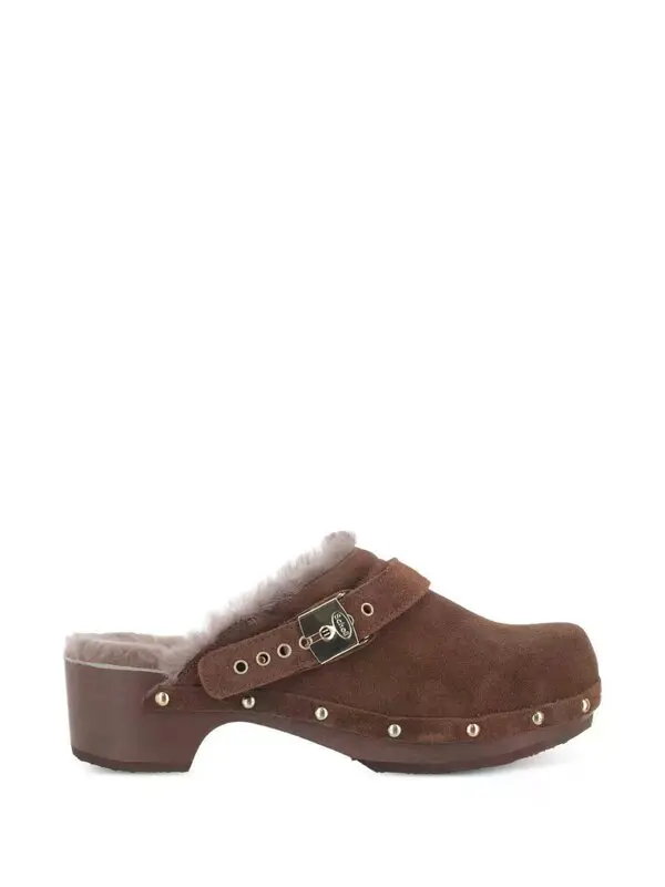 DR. SCHOLL'S SHOES Pescura Robin Faux-fur Mules - Brown