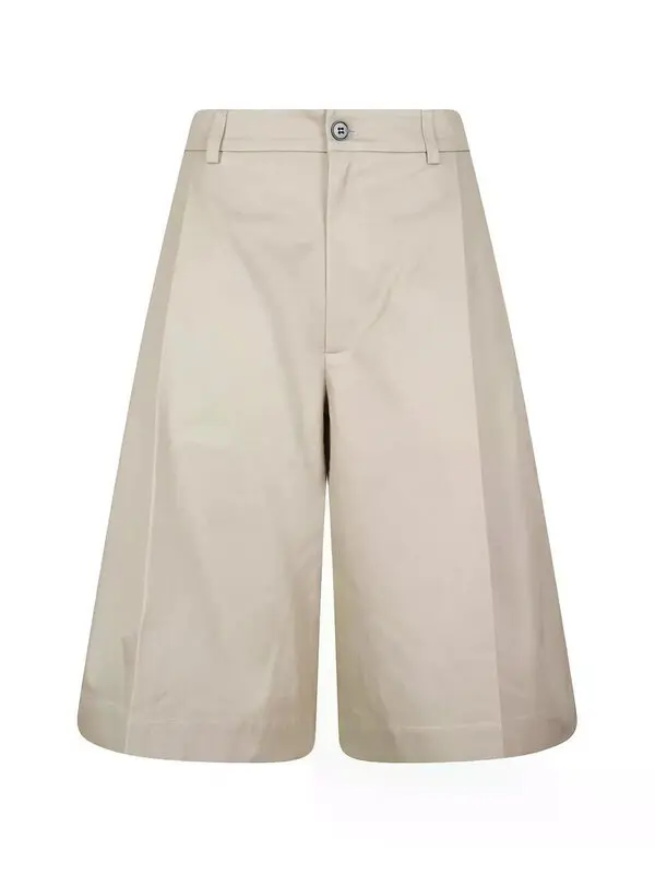 Sibel Saral Pleated Cotton Shorts