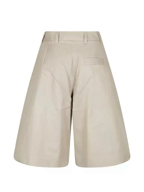 Sibel Saral Pleated Cotton Shorts