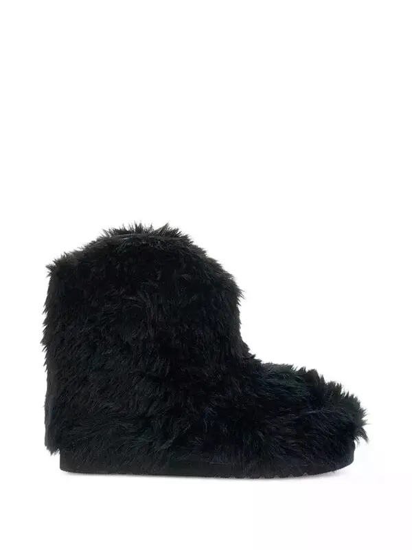 STAND STUDIO Maisie Faux-fur Ankle Boots - Black