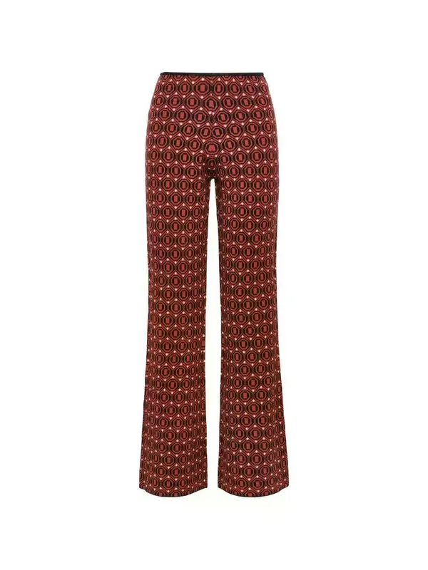 Malìparmi Jacquard-knit Straight-leg Trousers