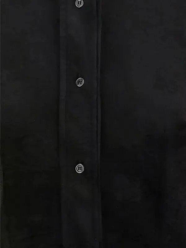 DON'T @ ME Velvet-effect Long-sleeve Shirt