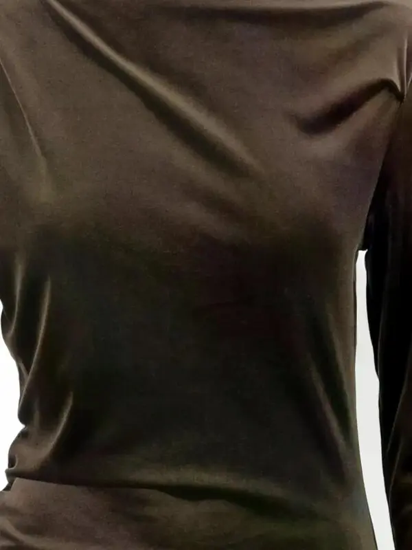 DON'T @ ME Ruched Long-sleeve Maxi Dress