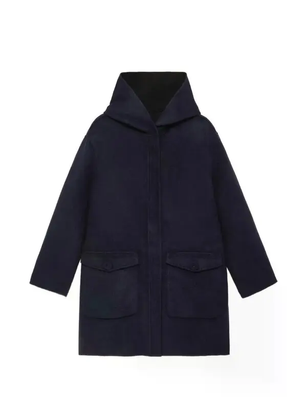 Malìparmi Eversible Hooded Double-wool Jacket