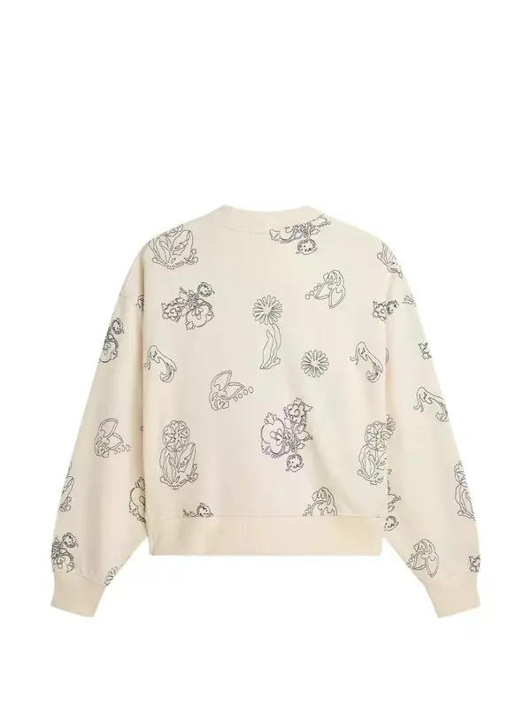 Scotch & Soda Embroidered Floral-print Sweater