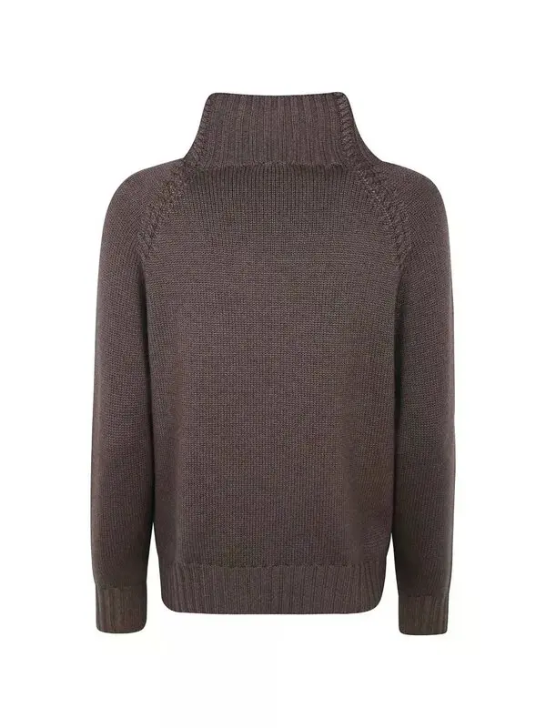 Rossopuro High-neck Raglan-sleeve Sweater