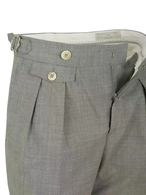 Brunello Cucinelli Wool Tailored Trousers