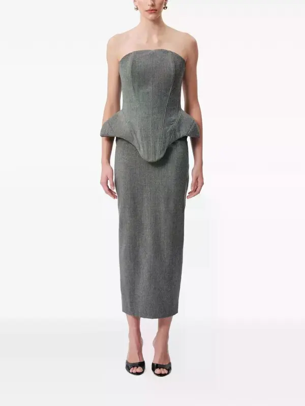 CONCEPTO Sculpt Peplum Corset Blouse