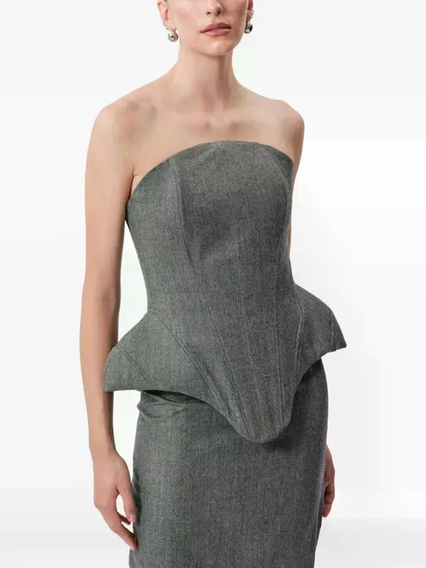 CONCEPTO Sculpt Peplum Corset Blouse