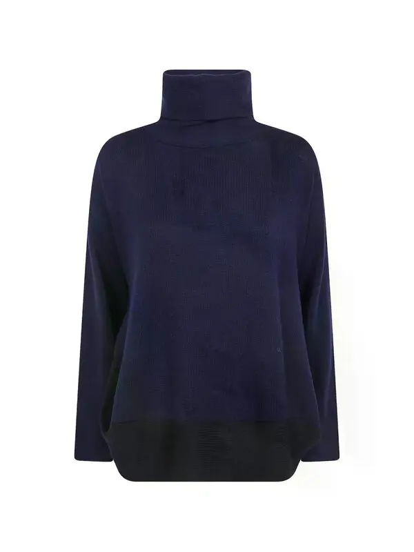 PIERANTONIOGASPARI Roll-neck Wool Sweater - Blue