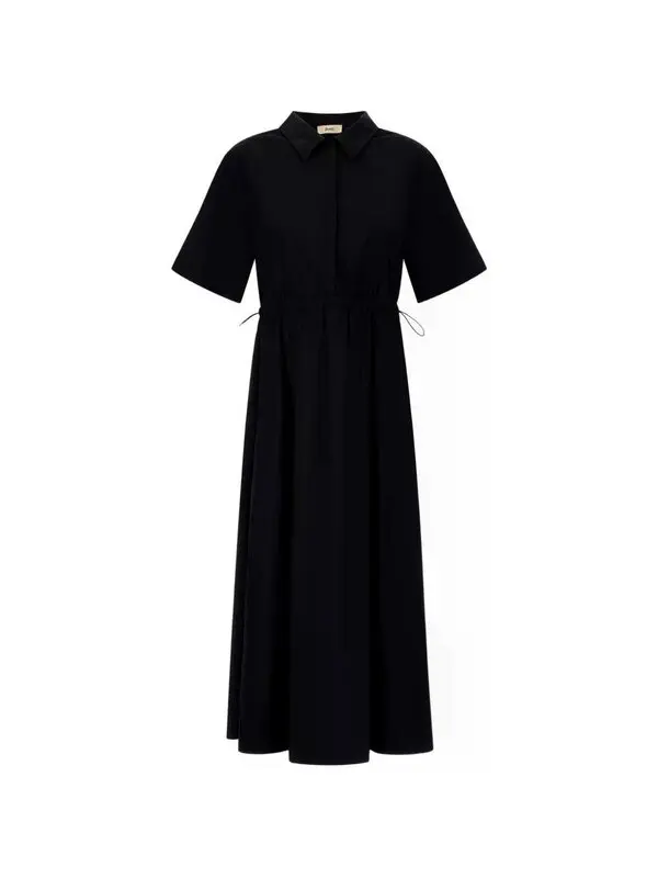 Herno Short-sleeves Midi Dress - Black