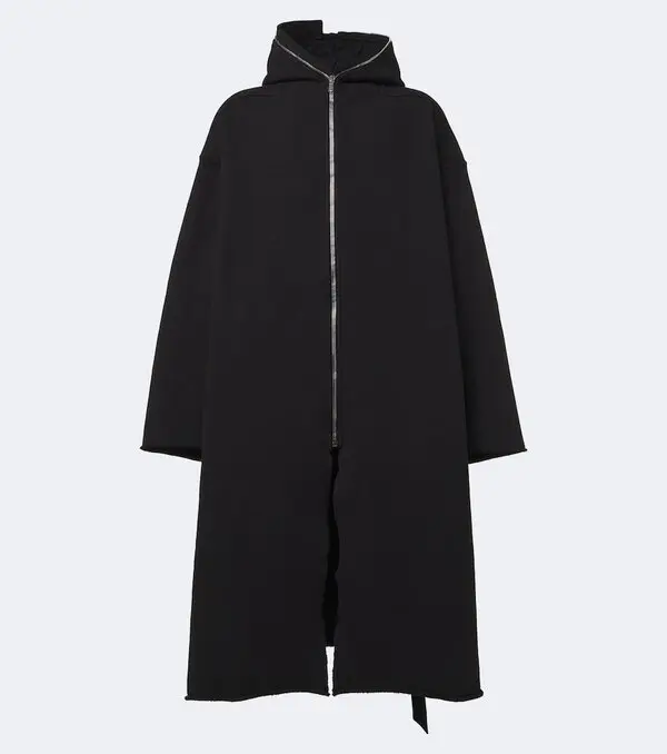 Rick Owens Gimp Wide Mac Cotton Overcoat