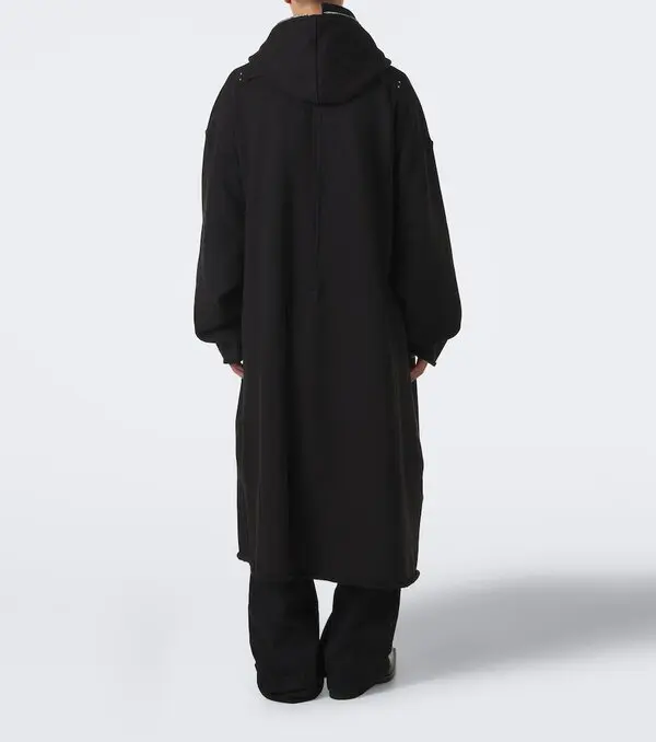 Rick Owens Gimp Wide Mac Cotton Overcoat