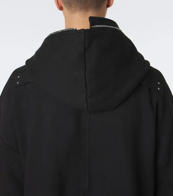 Rick Owens Gimp Wide Mac Cotton Overcoat