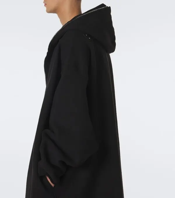 Rick Owens Gimp Wide Mac Cotton Overcoat
