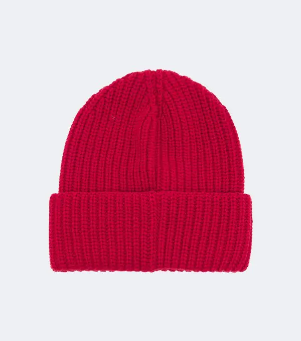 Moncler Logo Ribbed-knit Cashmere Beanie