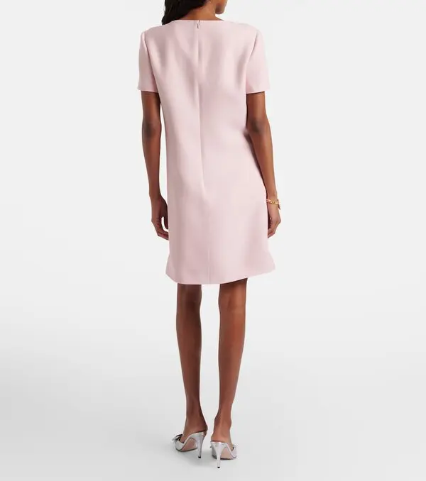 Valentino Garavani Crepe Couture Bow-detail Minidress - Pink