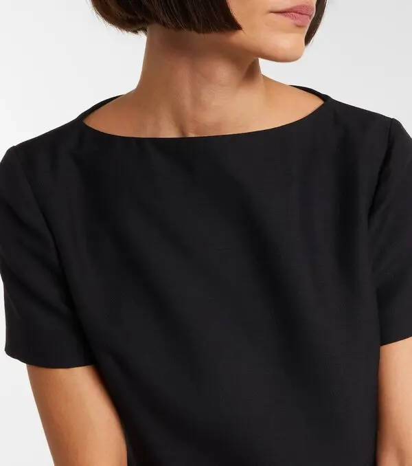 Valentino Garavani Crepe Couture Ruffled Minidress