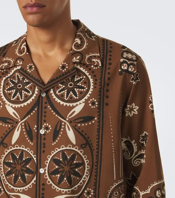 BODE Printed Cotton Shirt