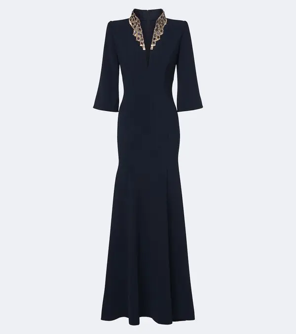 Jenny Packham Nyota Embellished Gown - Blue