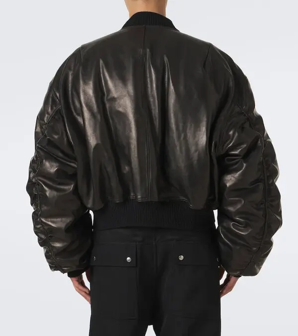 Rick Owens Secchia Flight Leather Down Jacket