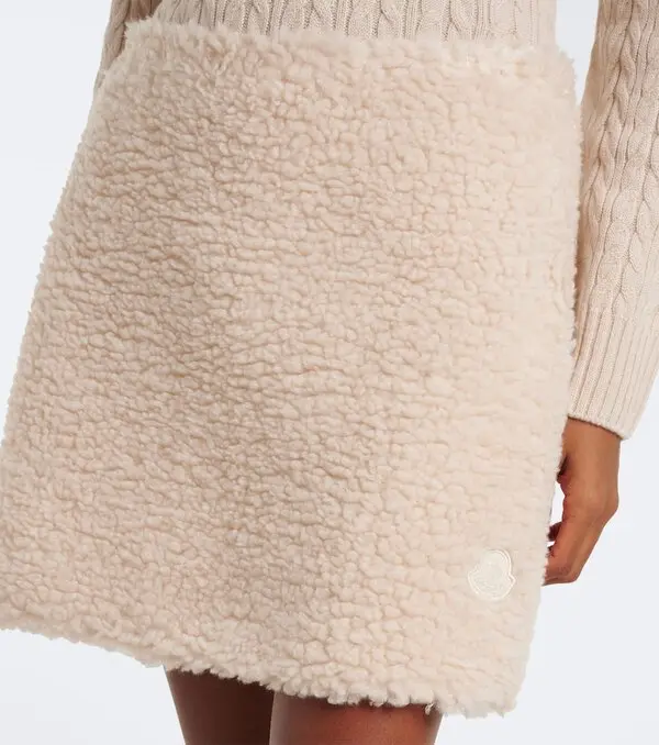 Moncler Teddy Miniskirt - Beige