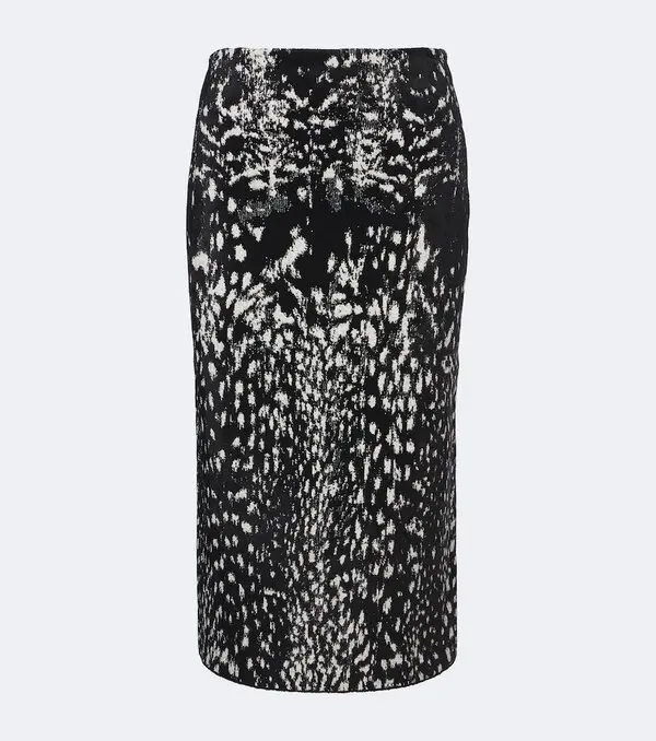 TOM FORD Jacquard Velvet Pencil Skirt