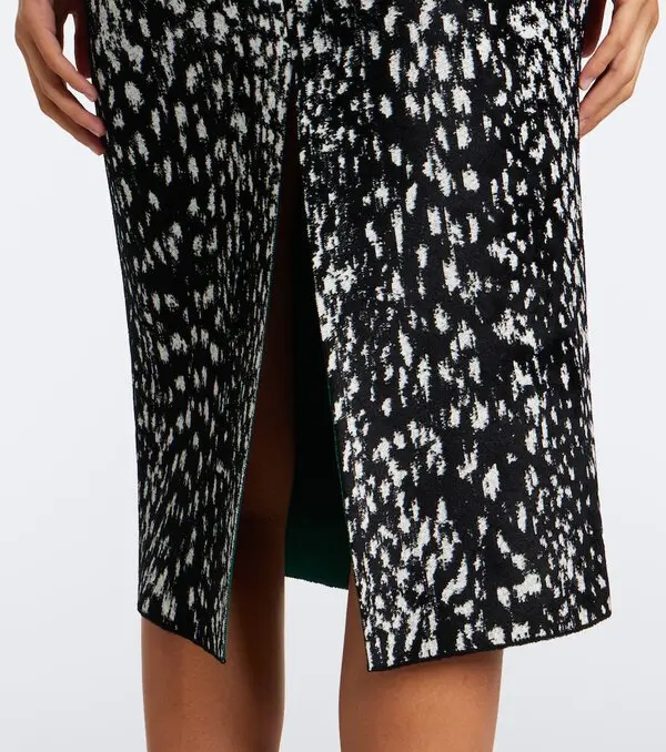 TOM FORD Jacquard Velvet Pencil Skirt