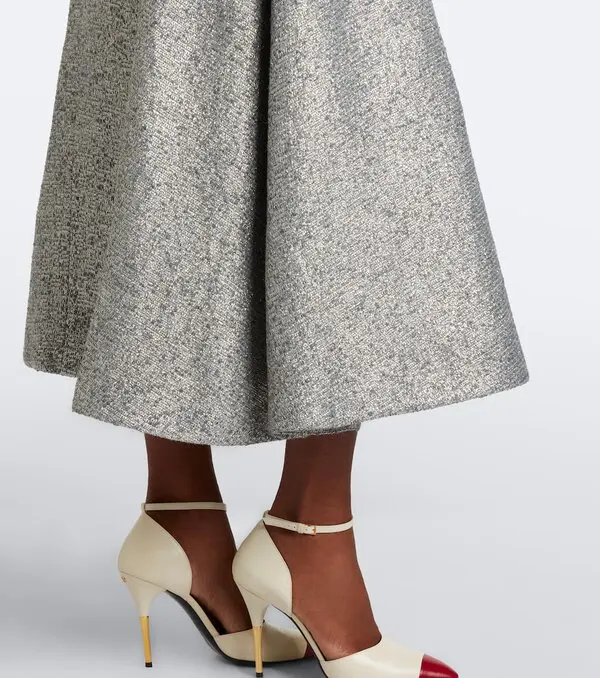 Safiyaa Ornette Tweed Midi Dress