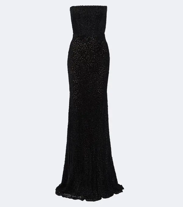Alex Perry Devoré Bustier Gown