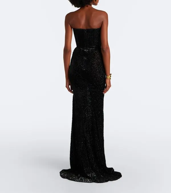 Alex Perry Devoré Bustier Gown