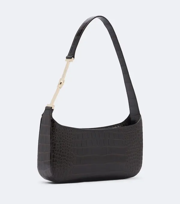 TOM FORD Arc Small Croc-effect Leather Shoulder Bag