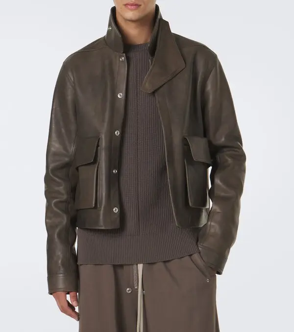 Rick Owens Tower Alice Leather Jacket