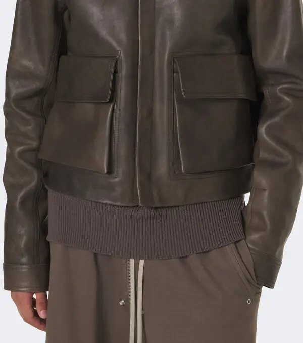 Rick Owens Tower Alice Leather Jacket