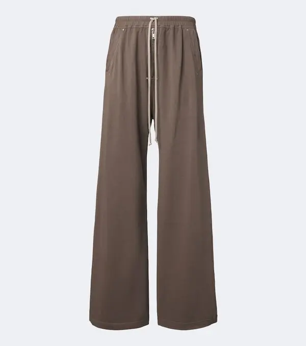 Rick Owens Geth Belas Cotton Jersey Sweatpants - Brown