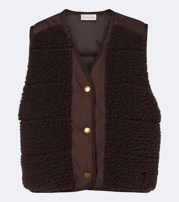 Moncler Paneled Teddy Vest