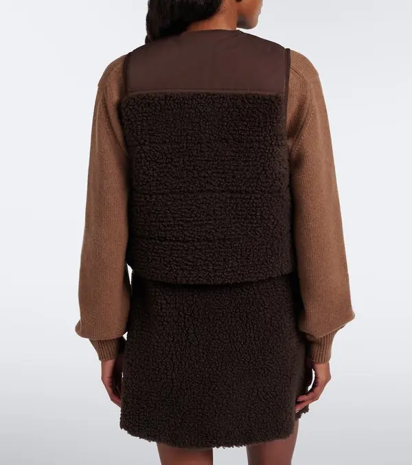 Moncler Paneled Teddy Vest